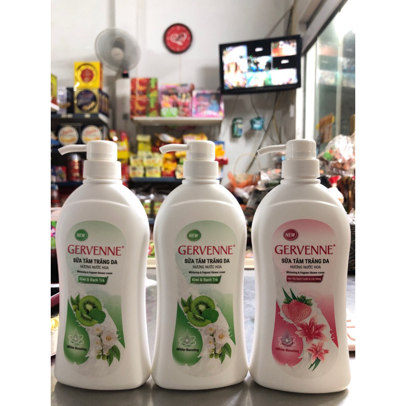 Sữa tắm gervenne trắng da hương nước hoa 450g | Shopee Việt Nam