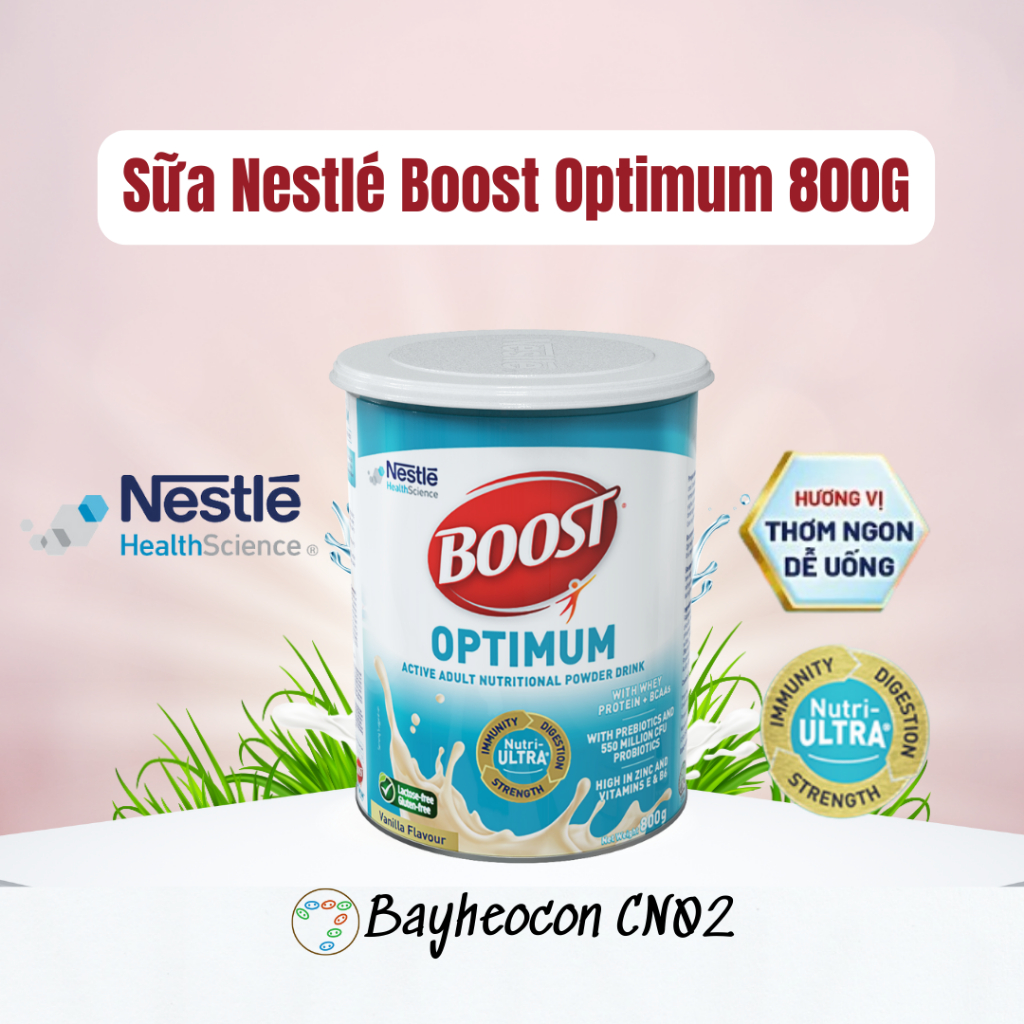 Sữa Nestlé Boost Optimum lon 800g - Dinh Dưỡng Thúc Đẩy Phục Hồi Sức Khỏe | Shopee Việt Nam
