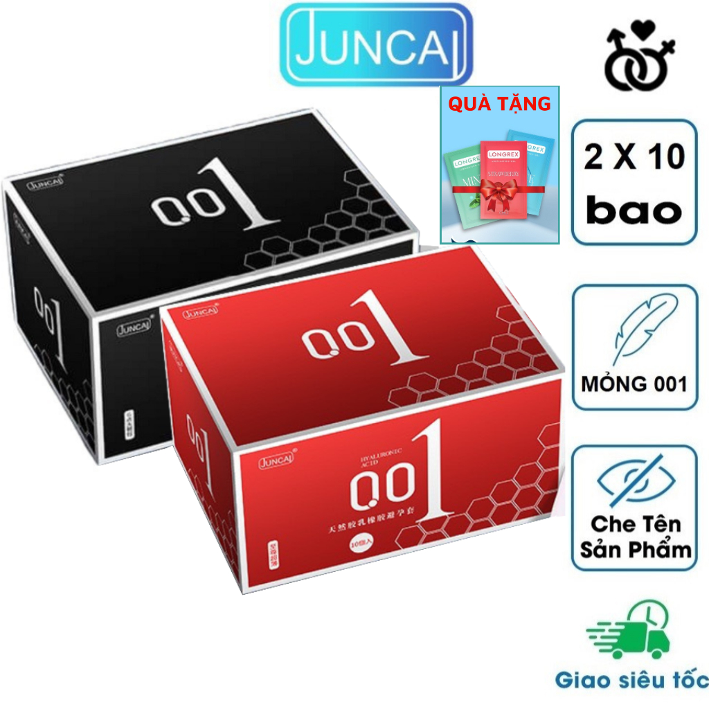 [Combo 2 hộp 20 bao] Bao cao su olo 001, bcs siêu mỏng, nhiều gel bôi ...