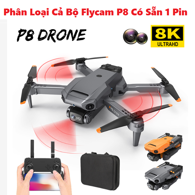 Flycam P8 Pro - 2 Camera WIFI FPV HD - Máy Bay Điều Khiển Từ Xa FPV ...
