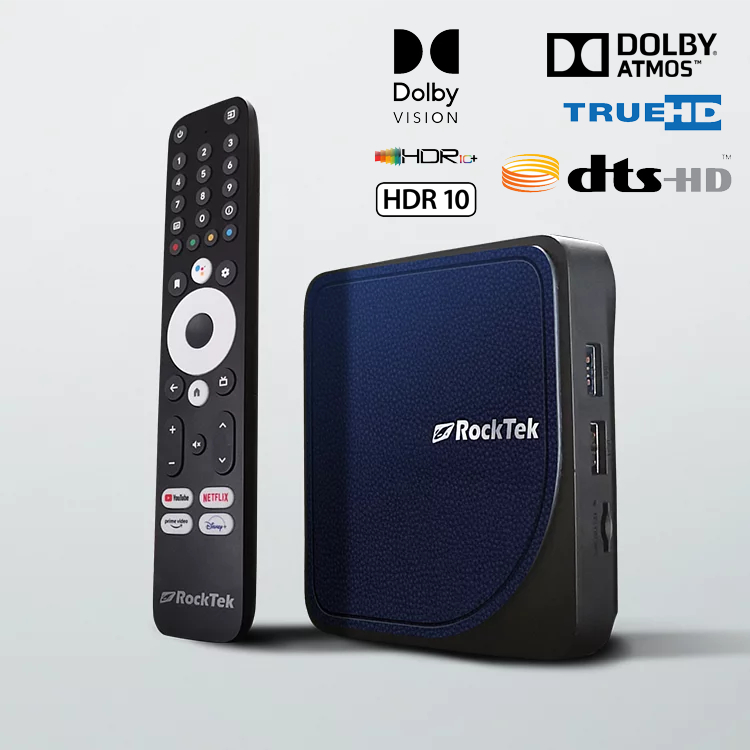 Android TV Box RockTek G2 Netflix,Dolby Vision-Atmos,TrueHD, DTS-HD ...