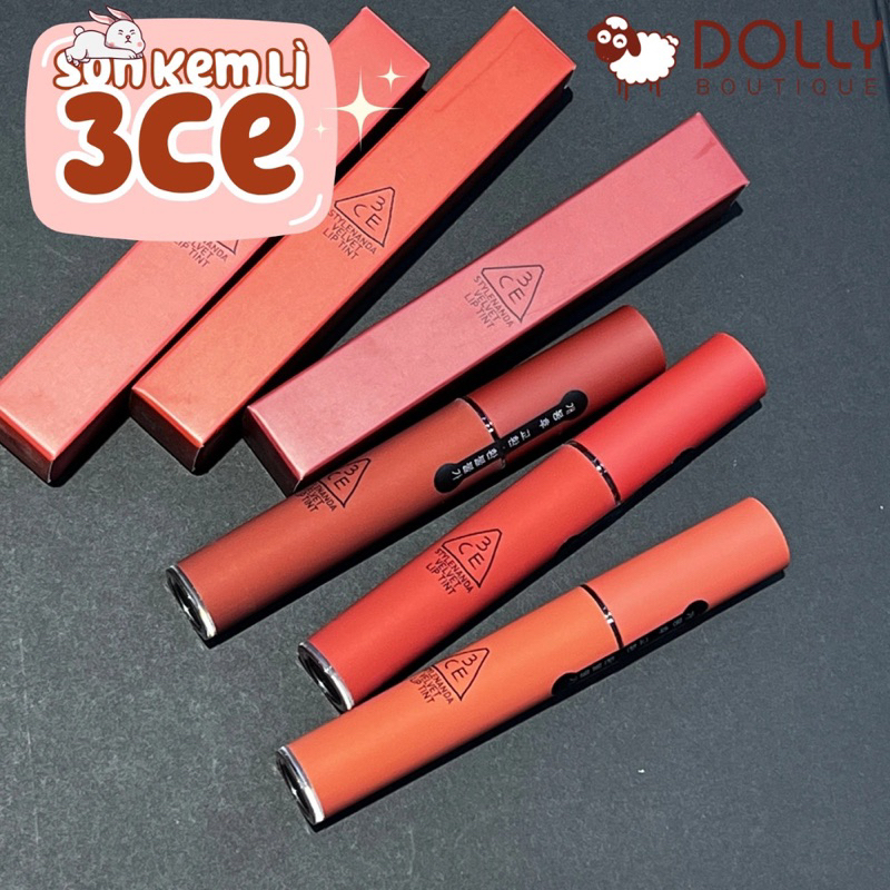 Son kem 3CE Stylenanda Velvet Lip Tint 4g | Shopee Việt Nam