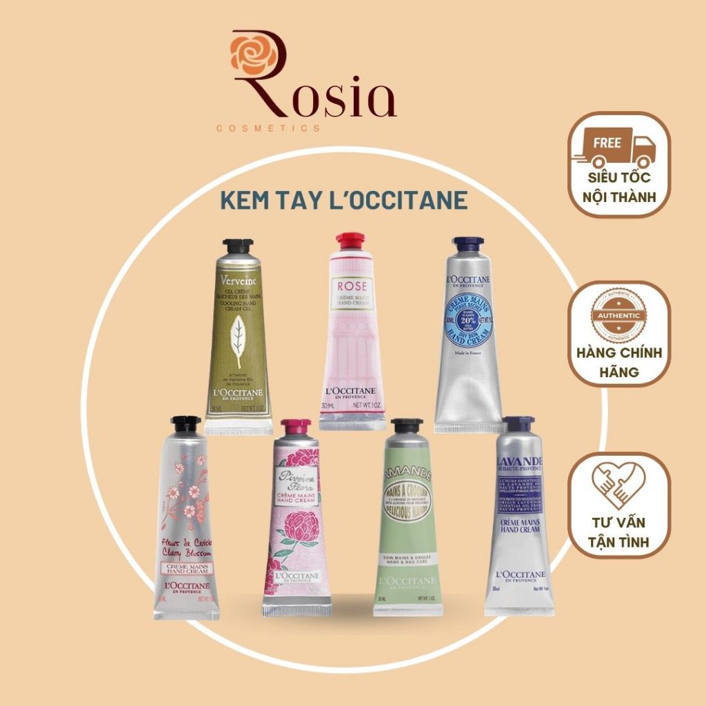 Kem Dưỡng Da Tay Loccitane/ L’Occitane Almond Hand Cream Siêu Thơm 30ml - Rosia Cosmetics ...