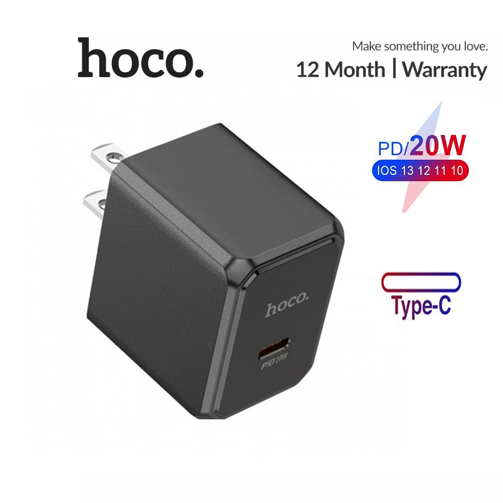 Củ sạc Hoco CS13 sạc nhanh 20W chân dẹt 1 cổng Type-C chất liệu cao cấp ...