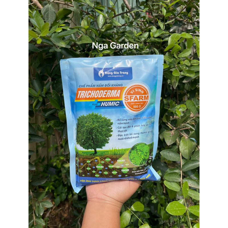 Nấm đối kháng Trichoderma plus humic gói 500 gr/1 kg SFarm giúp kiểm ...