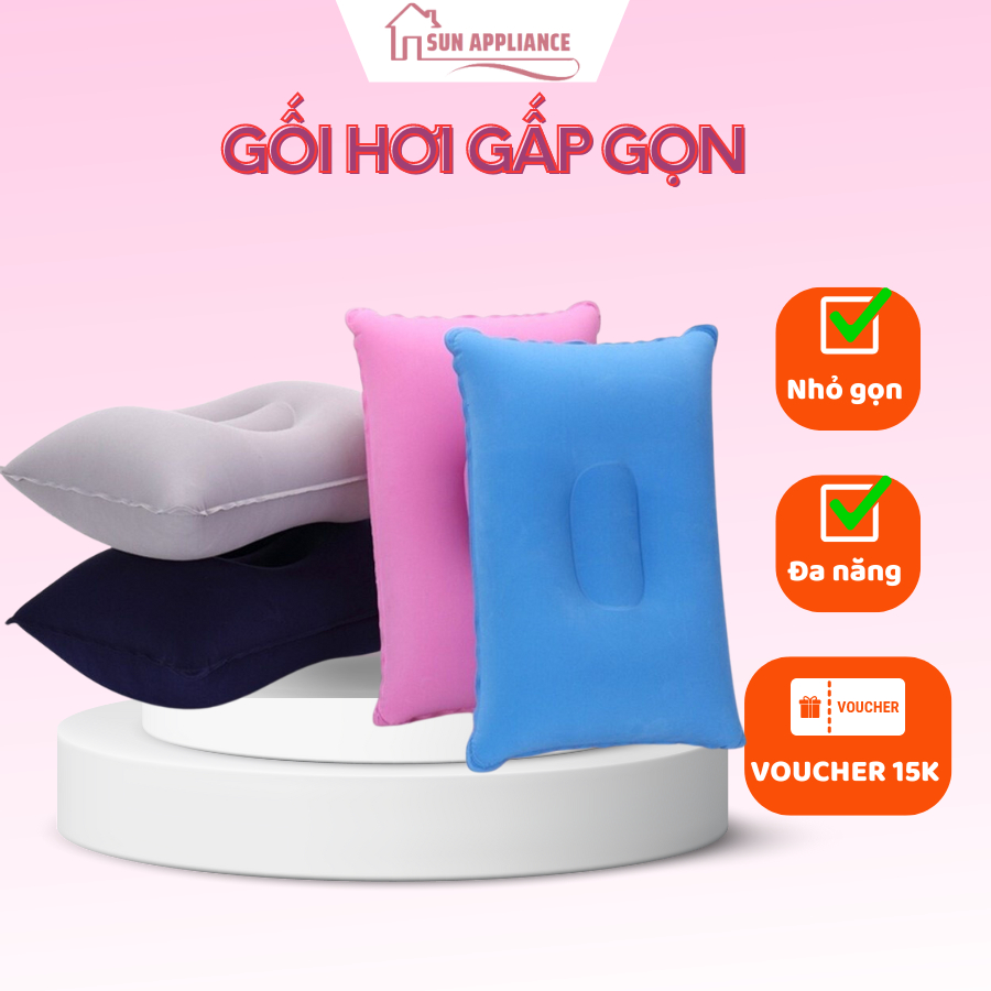Gối Hơi Gấp Gọn, Gối Nằm Ngủ Văn Phòng Tiện Lợi Dễ Dàng Mang Theo Du ...