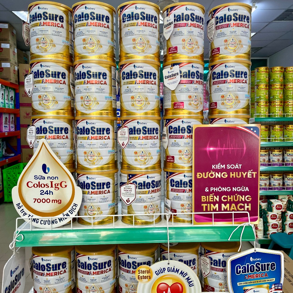 Sữa Bột Calosure America_Vị thanh nhẹ/ America +_Tiểu Đường 800g ...