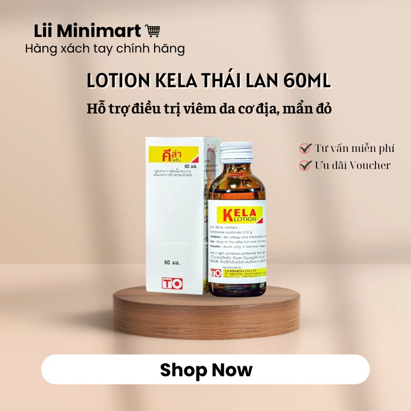 Kela Lotion dùng viêm da lỗ chân lông 60ml | Shopee Việt Nam