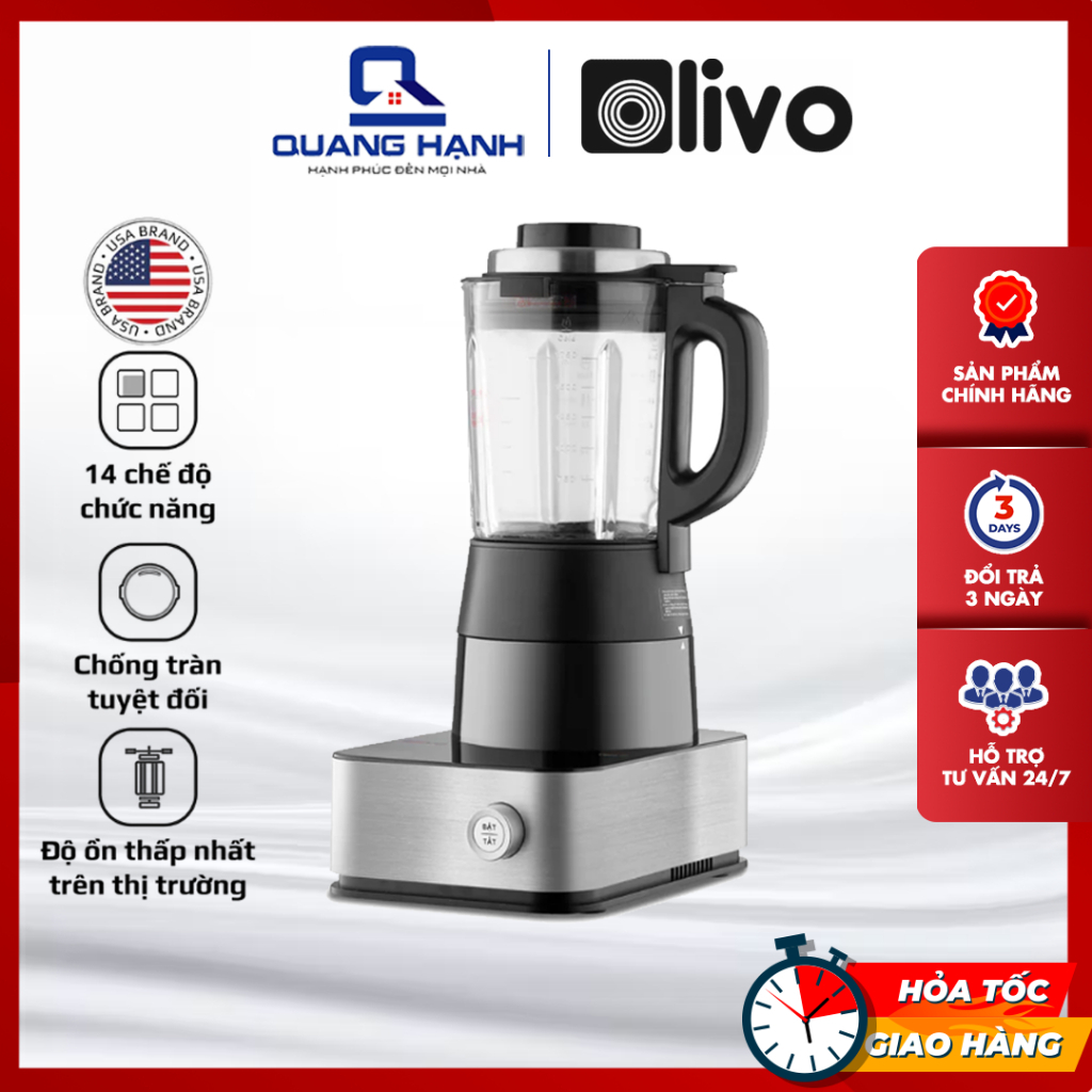 Máy Làm Sữa Hạt OLIVO CB22 PRO Livo Making Life Easier - 14 Chức Năng ...