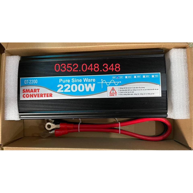 Bộ kích điện Sóng Sin Chuẩn 12v , 48v và 60v lên 220v 1000w , 1600w và 2200w | Shopee Việt Nam
