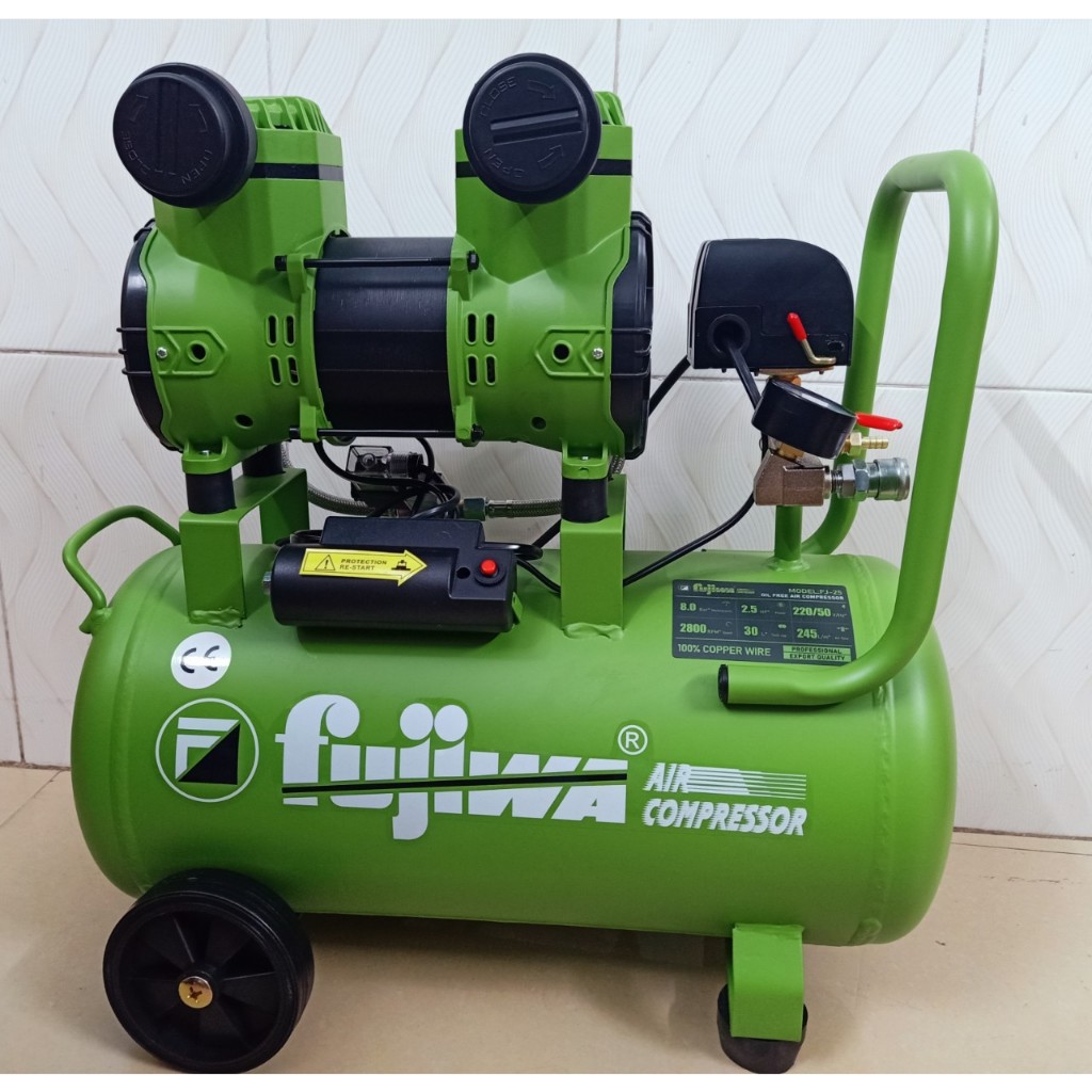 Máy nén khí FUJIWA 30L không dầu tốc nhanh | Shopee Việt Nam