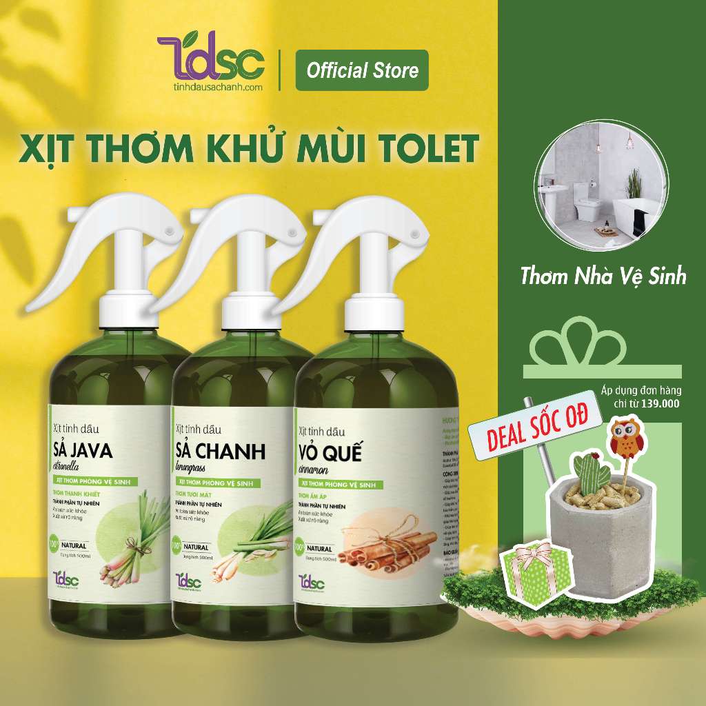 Chai Xịt Khử Mùi Diệt Khuẩn Làm Sạch Nhà Vệ Sinh, Tinh Dầu Xịt Thơm Bồn Cầu Nhà ...