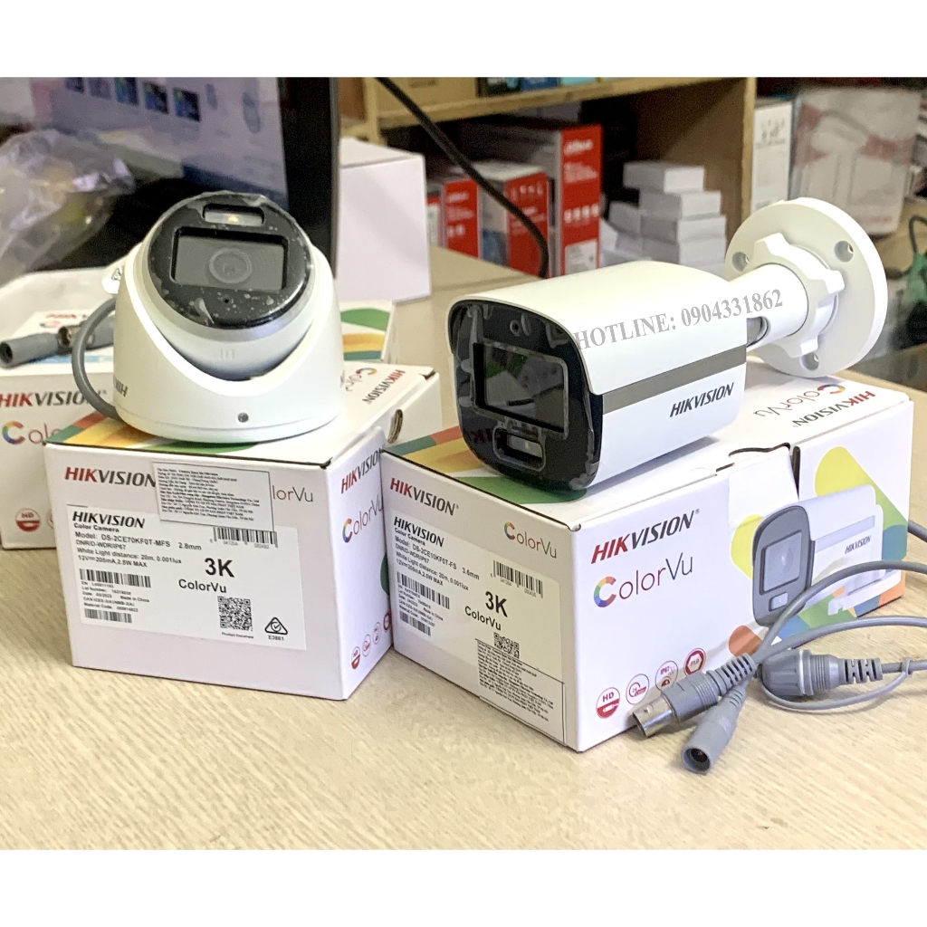 Camera Hikvision 5.0Mp TVI có màu đêm Colorvu tích hợp Micro ghi âm ...