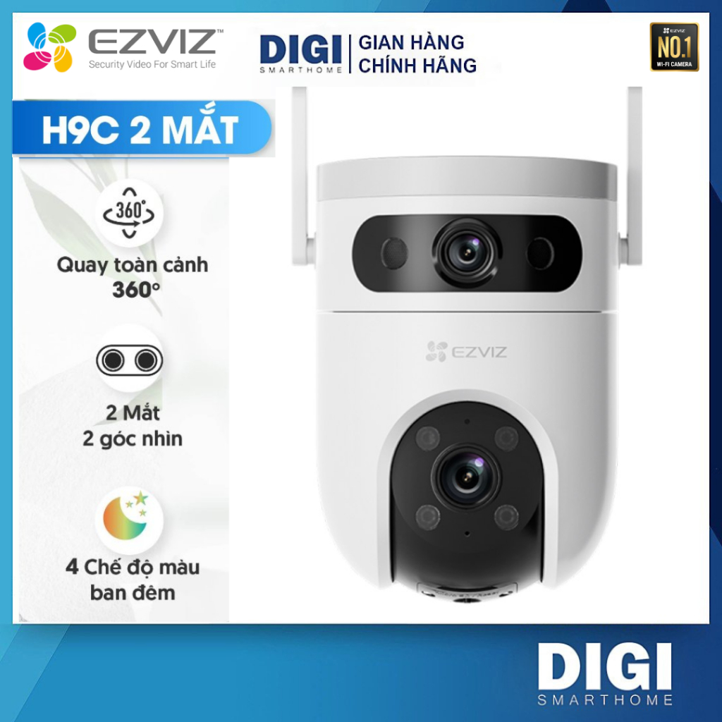 Camera Wifi 2 Mắt EZVIZ H9C 3K 5MP, H9C 2K 3MP, H90 2K+, Ngoài Trời ...