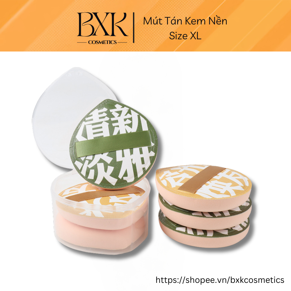 Mút Trang Điểm Tán Kem Nền Cushion Size Xl Mềm Mịn Đàn Hồi Không Hút Nền BXK COSMETICS | Shopee ...