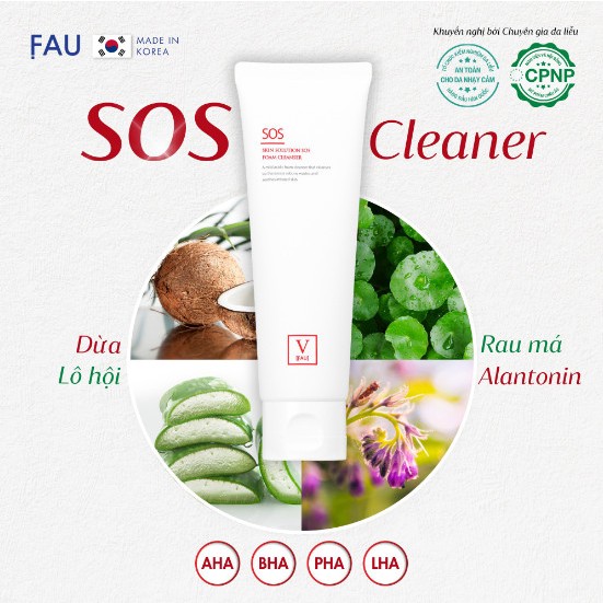 Sữa Rửa Mặt Tạo Bọt Lành Tính Sạch Sâu Lỗ Chân Lông Cho Da Nhạy Cảm FAU ...