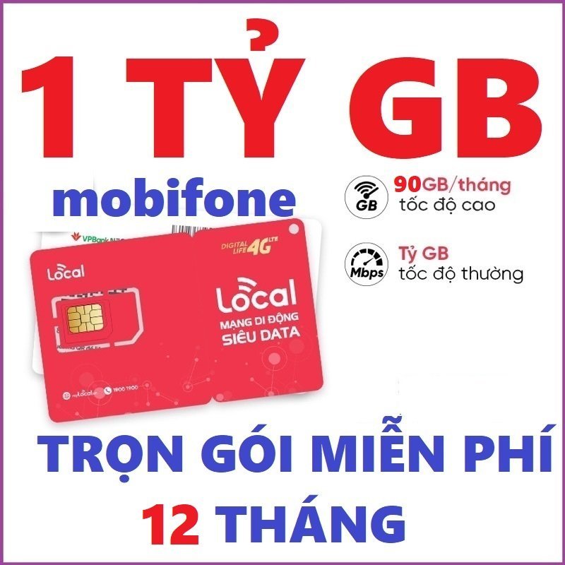 KHÔNG CẦN NẠP TIỀN Sim 4G Mobifone Trọn Gói 1 Năm Max Băng Thông Data Không Giới Hạn MDT255 ...