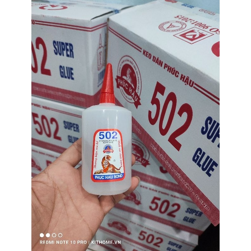Keo 502, Keo con voi 502 chai lớn, keo 502 PHÚC HẬU D125 siêu dính, thể tích 150 ml cao cấp nắp ...
