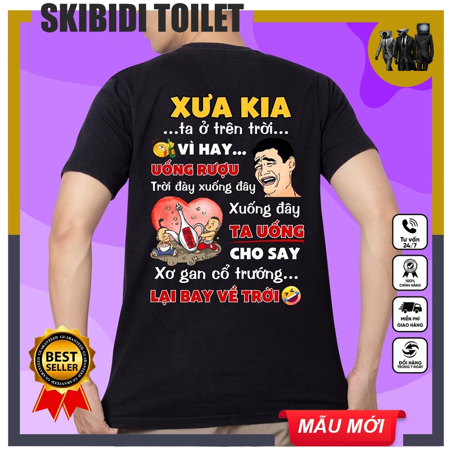 Xưa kia ta ở trên trời, vì hay uống rượu trời đày xuống đây, xuống đây ...