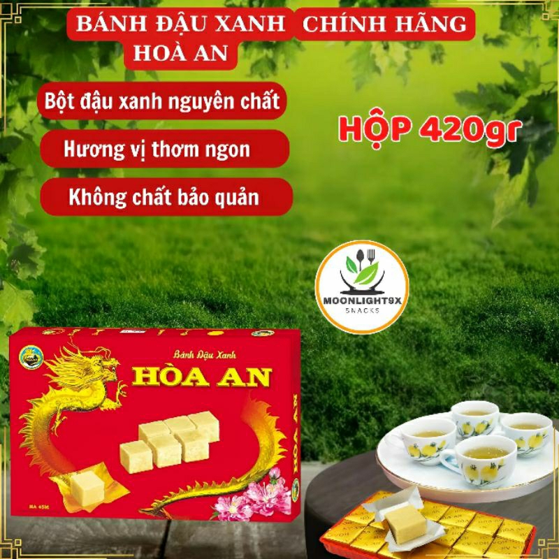 Bánh đậu xanh Hoà An Chính Hãng 420g | Shopee Việt Nam
