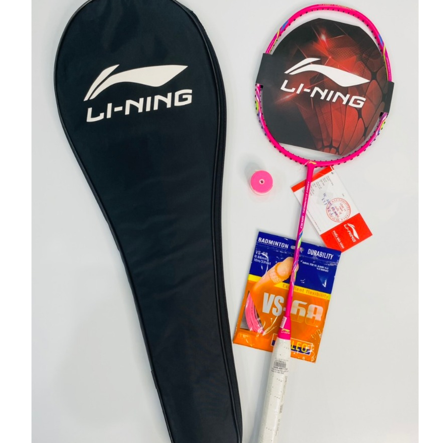 [ HÀNG CÓ TEM ] Vợt Cầu Lông Lining HC1200 Pink Tặng ( Công Căng Vợt ...