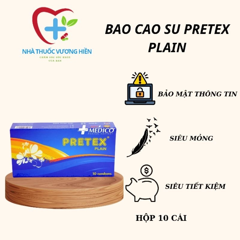 Bao cao su Pretex Plain - hộp 10 cái | Shopee Việt Nam