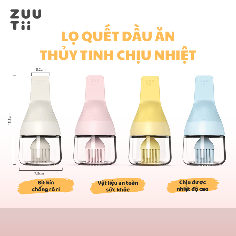 [Chính hãng] [Ảnh thật] [Có sẵn] LỌ QUẾT DẦU ĂN THỦY TINH CHỊU NHIỆT CAO CẤP ZUUTII | Shopee ...