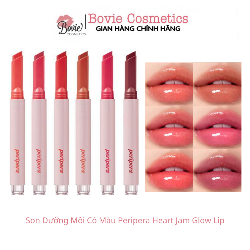 Son Dưỡng Môi Có Màu Peripera Heart Jam Glow Lip | Shopee Việt Nam