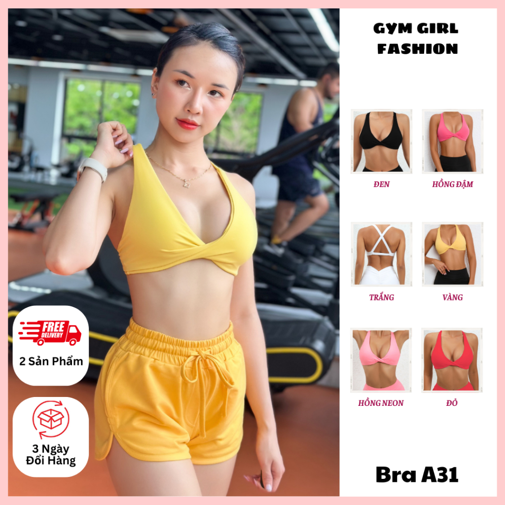 [Mẫu Mới] Bra A31: Bra Lulu Cao Cấp Xoắn V1 Và Chéo Lưng Âu Mỹ Thể Thao Cao Cấp | Shopee Việt Nam