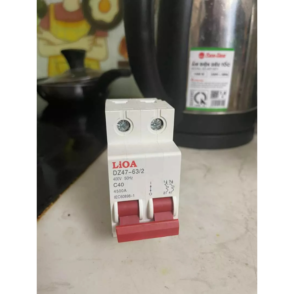 Aptomat LiOA 2 cực - Cầu dao tự động dòng cắt 4.5KA - MCB LiOA 10A 20A ...