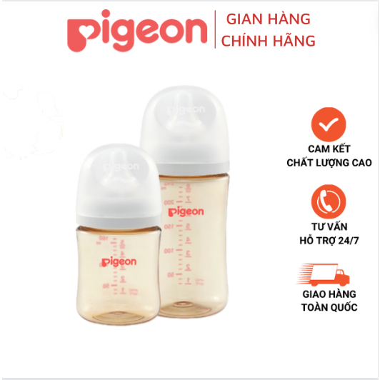 Bình Sữa Softouch PPSU Plus Pigeon thế hệ III 160ml / 240ml | Shopee Việt Nam