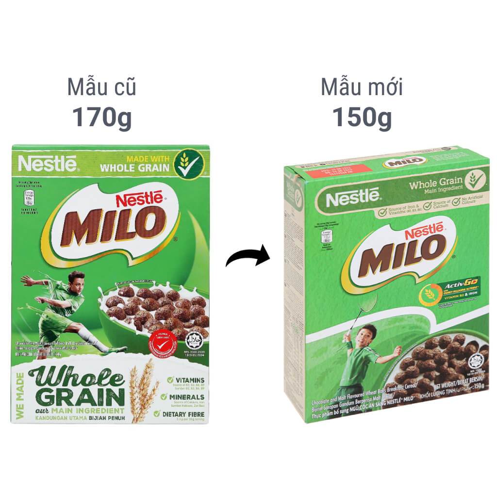 Ngũ cốc Nestlé Milo vị socola hộp 150g | Shopee Việt Nam