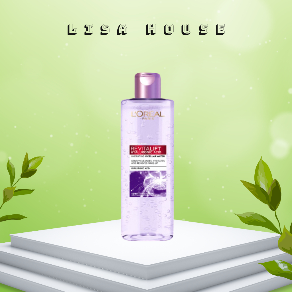 Nước Tẩy Trang L'Oreal Paris Pure Revitalift Hyaluronic Acid Tím 400ml | Shopee Việt Nam