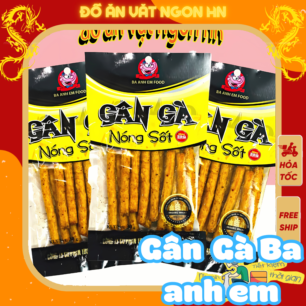 Que cay snack gân gà 10 gói tăm cay ăn vặt cổng trường hấp dẫn giá rẻ | Shopee Việt Nam