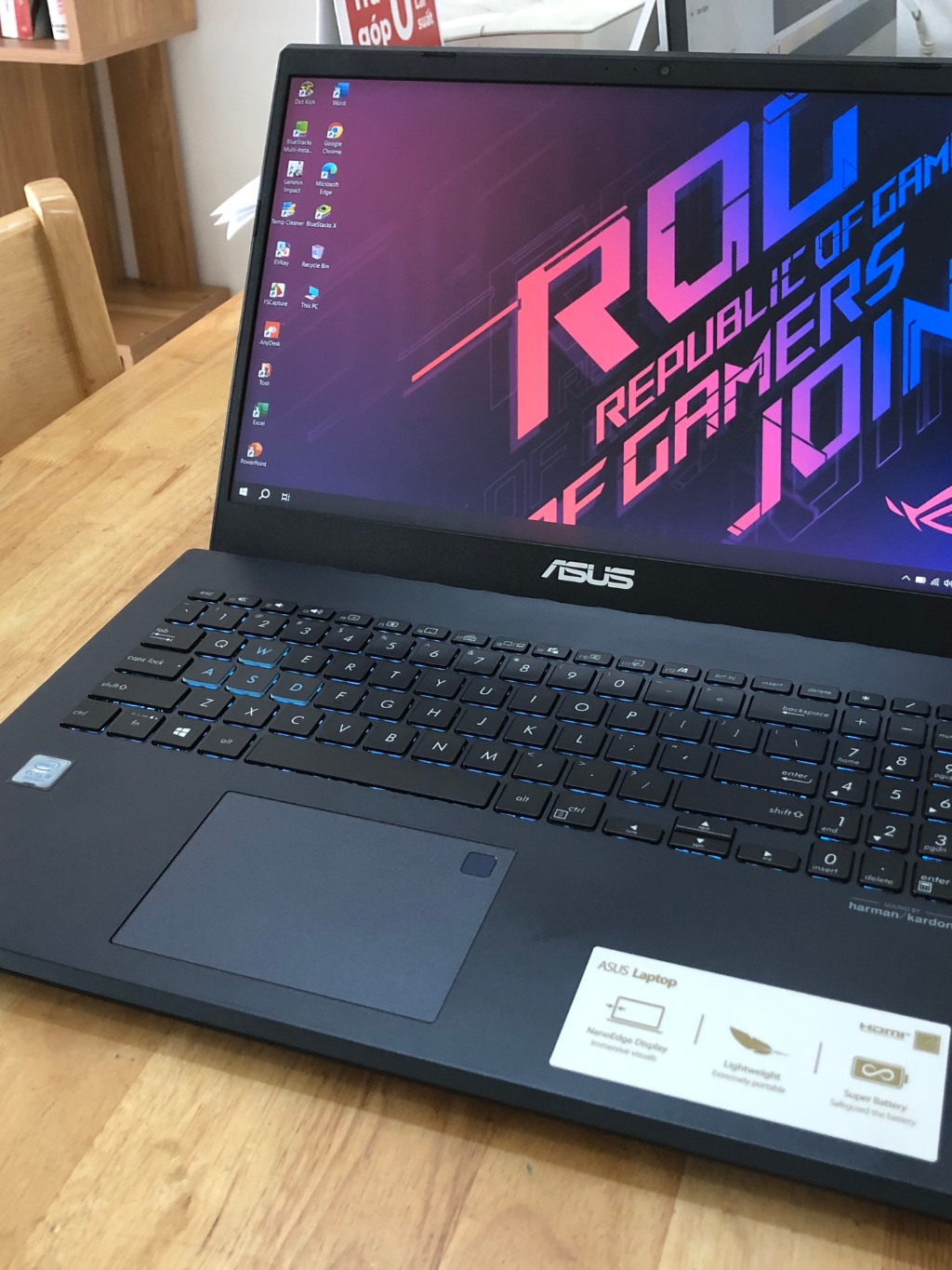 ASUS GAMING X571GT CORE I5 8300H RAM 12G SSD 256G 15.6INCH FHD GTX 1050 ...