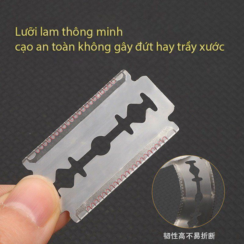 [MỚi] set 10 lưỡi dao lam cạo râu an toàn không gây đứt da hay trầy ...