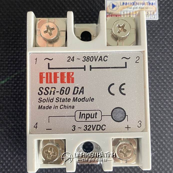 Rơle bán dẫn Fotek SSR-60 DA SSR-60DA 60A dùng cho nồi phở công nghiệp ...