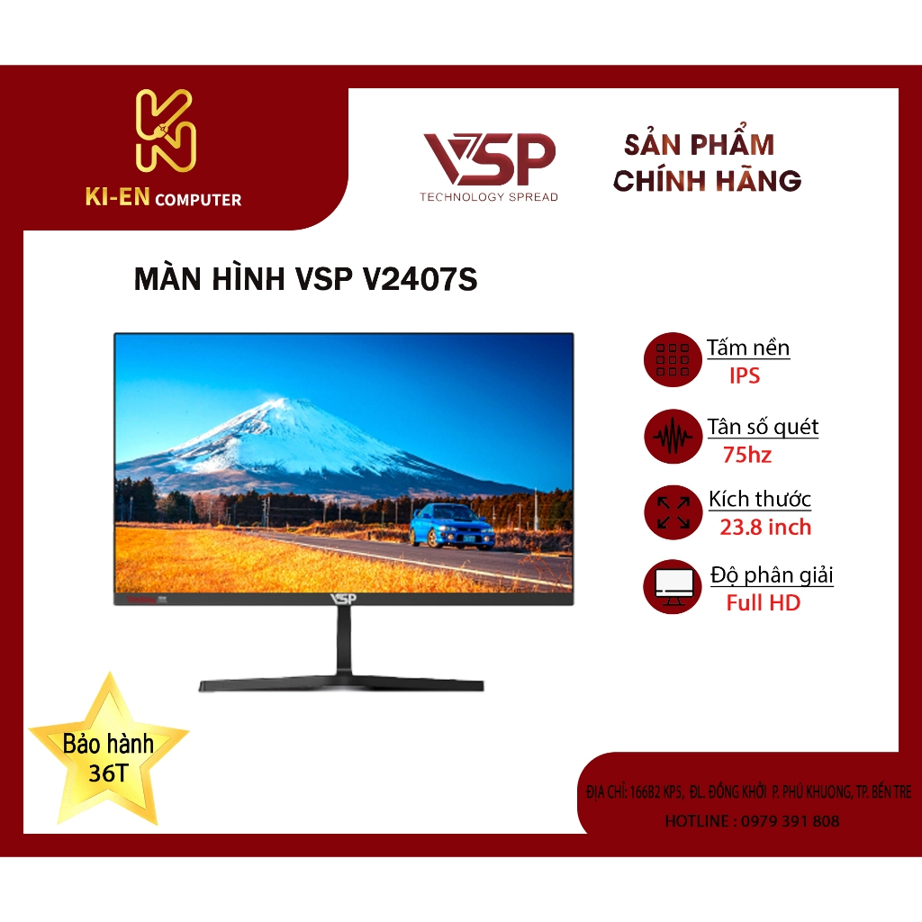 MÀN HÌNH VSP 24" FULL VIỀN 2407S | Shopee Việt Nam