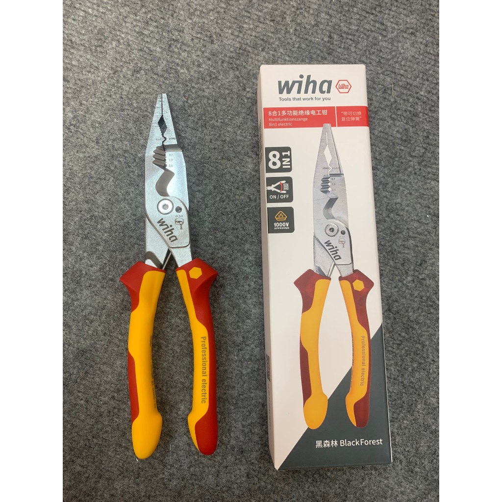 Kềm tuốt dây đa năng Wiha 45489 cách điện 1000V | Shopee Việt Nam