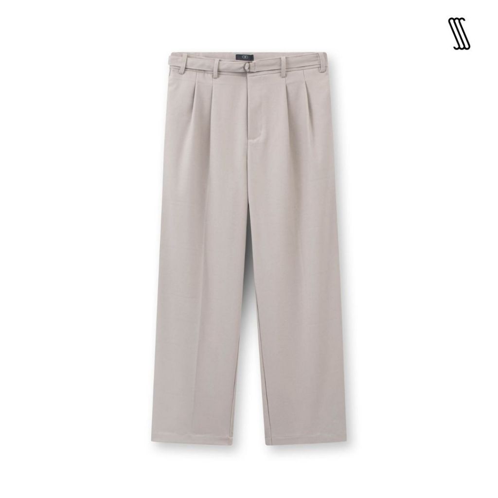 Quần âu ống suông rộng công sở nam SSSTUTTER dáng semi wide dày dặn ...