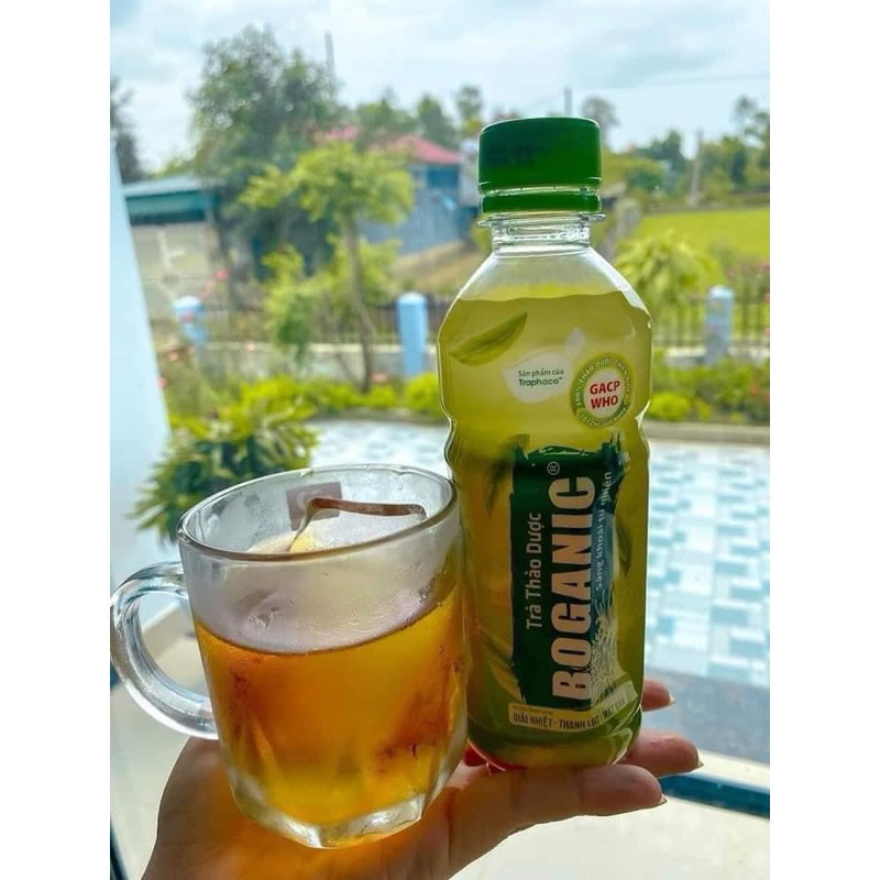 LỐC 6 CHAI chai trà thảo dược boganic 290ml có đường | Shopee Việt Nam