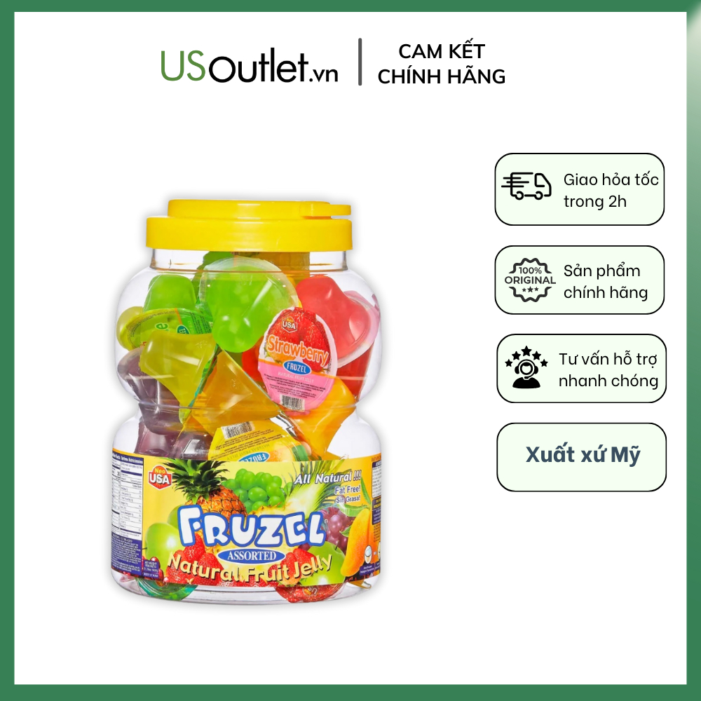 Thạch rau câu trái cây Fruzel Assorted Natural Fruit Juice Jelly 1,45kg | Shopee Việt Nam