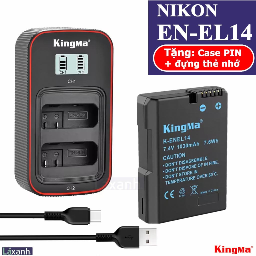 Nikon EN-EL14 | Pin và sạc máy ảnh NIKON D3300 D3200 D3100 D3400 D3500 ...