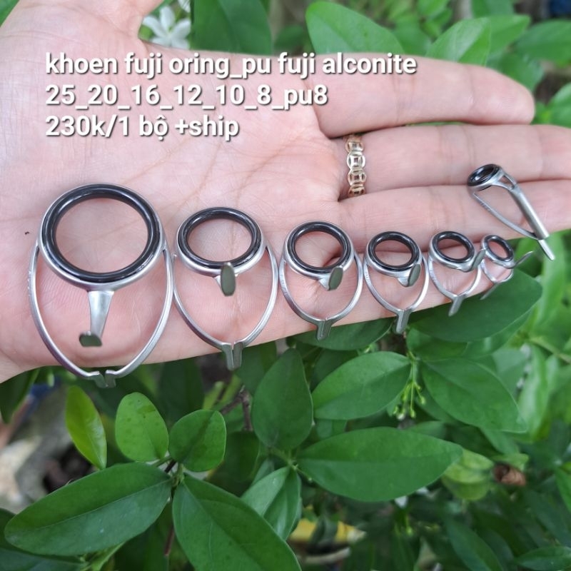 1 bộ khoen fuji sứ oring đầu pu fuji alconite.dựng cần câu cá | Shopee Việt Nam