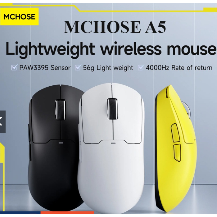 Chuột Gaming không dây siêu nhẹ MCHOSE A5 / A5 Pro / A5 Pro Max PAW3395 | Shopee Việt Nam