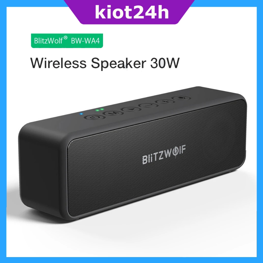 Loa Bluetooth Blitzwolf WA4 công suất 30W pin 3600mah chống nước IPX6 | Shopee Việt Nam
