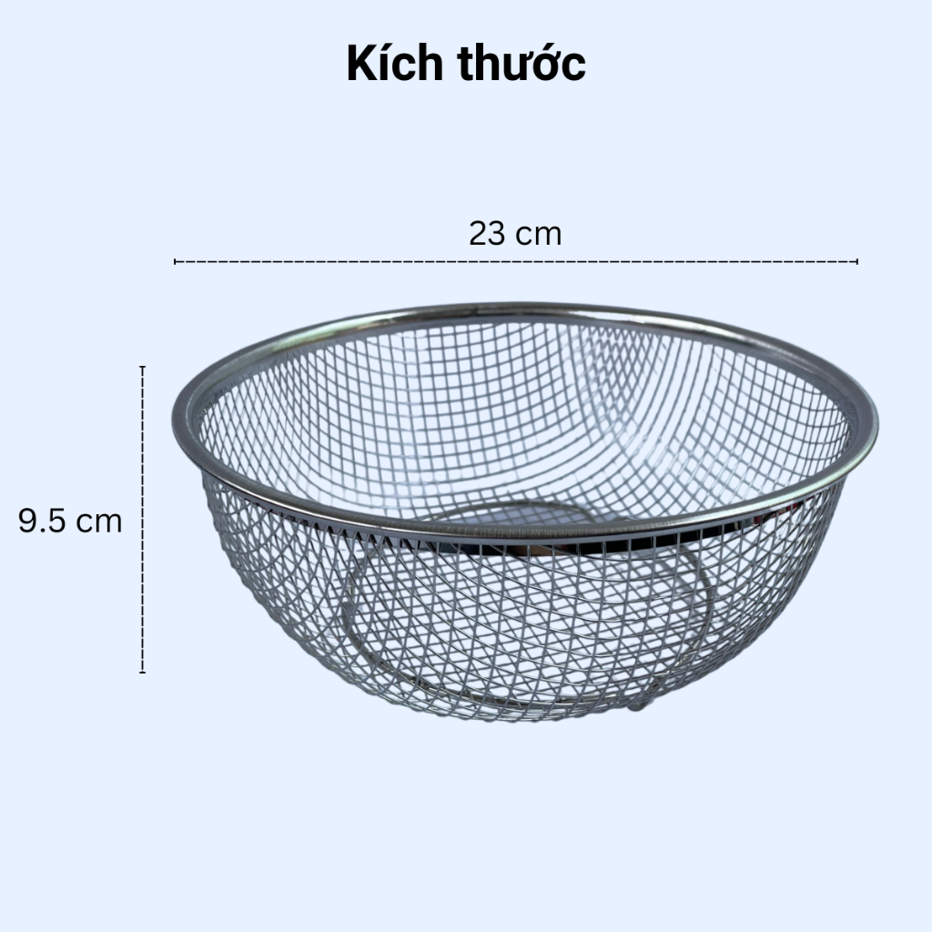Rổ inox tròn inox không gỉ, rổ inox nhiều loại | Shopee Việt Nam
