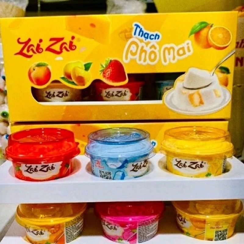 Thạch phô mai trái cây zai zai Đức hạnh hộp 6 hủ mix 6 vị | Shopee Việt Nam