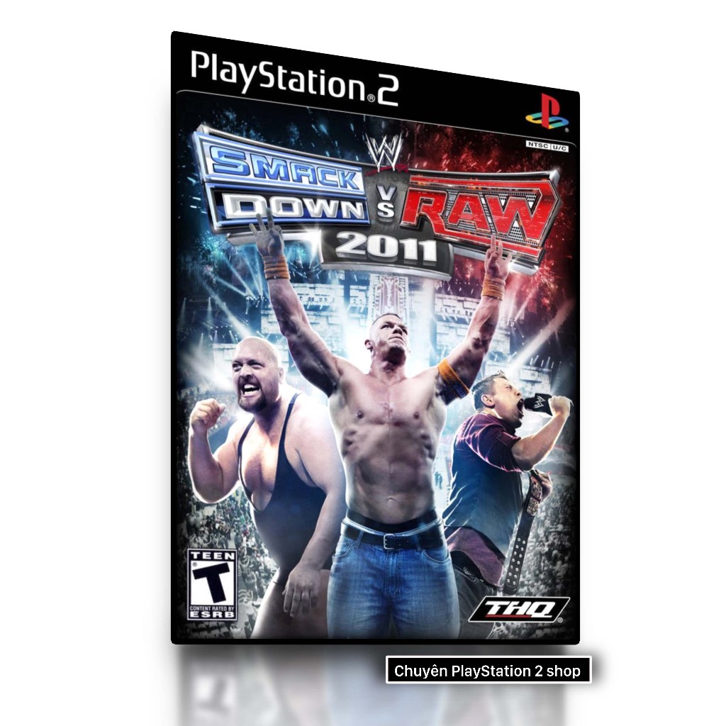 Đĩa game PS2, WWE SmackDown! vs. Raw 2011 (Đô vật) cho máy game PS2 ...