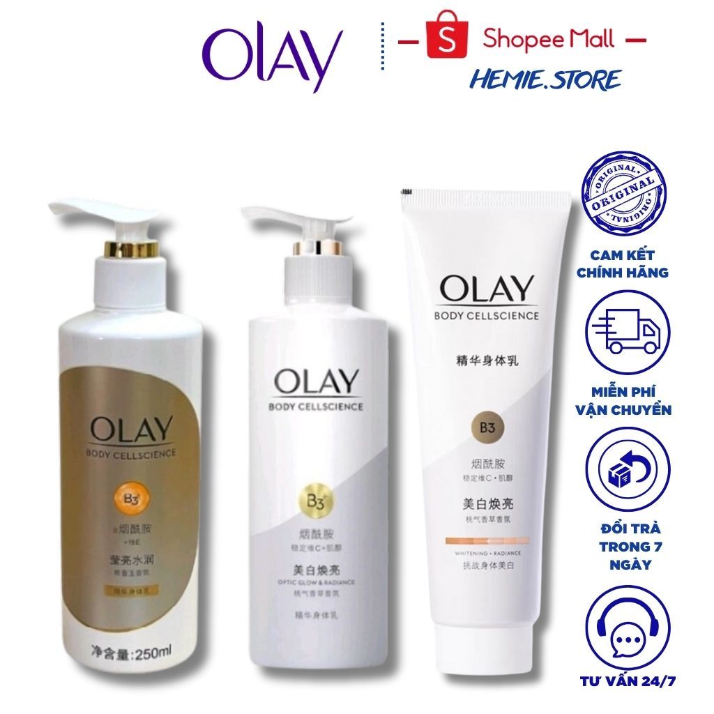 Sữa Dưỡng Thể OLAY B3 Retinol 250Ml - OLAY B3 Bright Ultra Whitening Dưỡng Trắng Da Toàn Thân ...